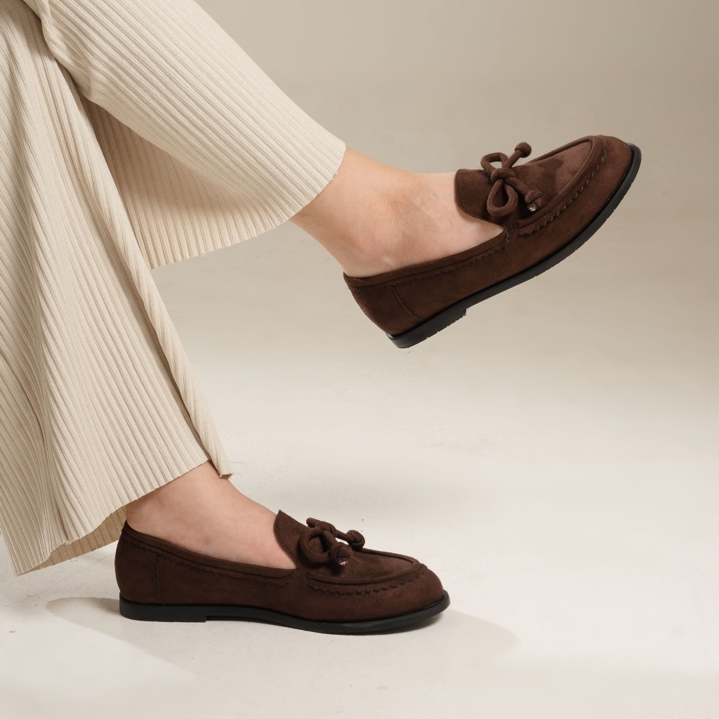 Jual Dianable - Vishka Brown Loafers Sepatu Wanita | Shopee Indonesia