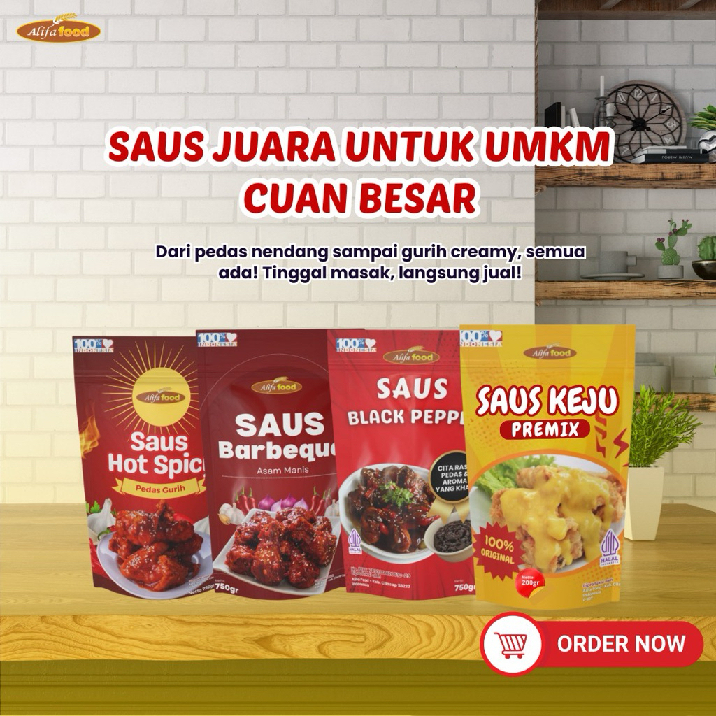 Jual Saus premix premium,saus instan,bubuk saus,saus keju,saus hot ...