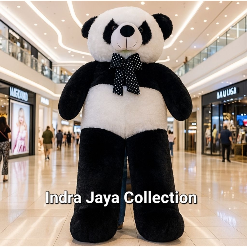 Jual Boneka Teddy Bear Beruang Super Besar Jumbo Panda Hitam Putih 150 ...