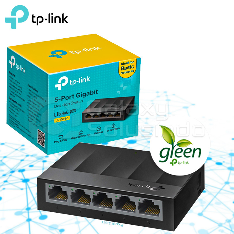 Jual TP-LINK LS1005G 5-Port 10/100/1000Mbps Desktop Switch - GK | Shopee Indonesia