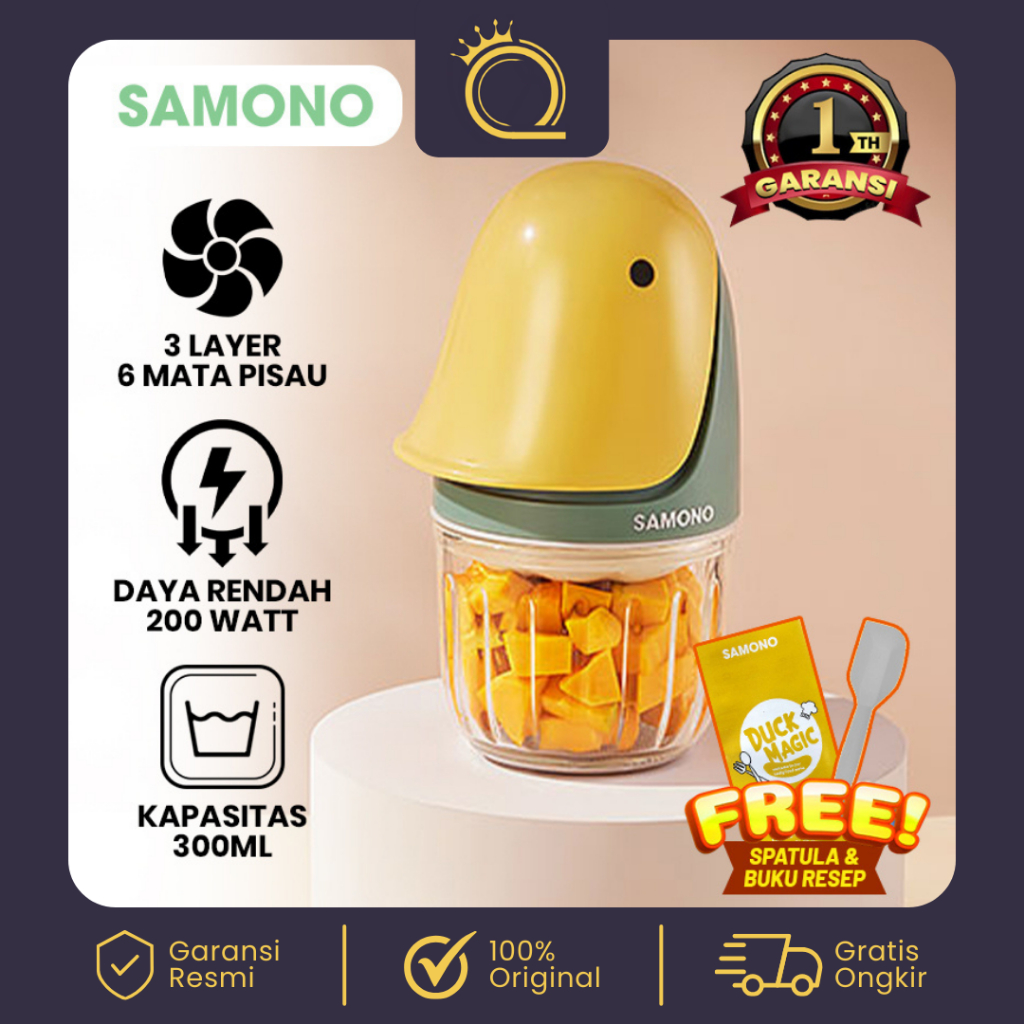 Jual SAMONO Food Chopper Magic Duck SW-C200 Penghalus Makanan Hemat ...