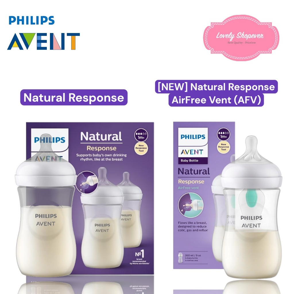 Jual Avent philips botolNatural Response susu milk bottle natural 260ml 260 ml white putih ...