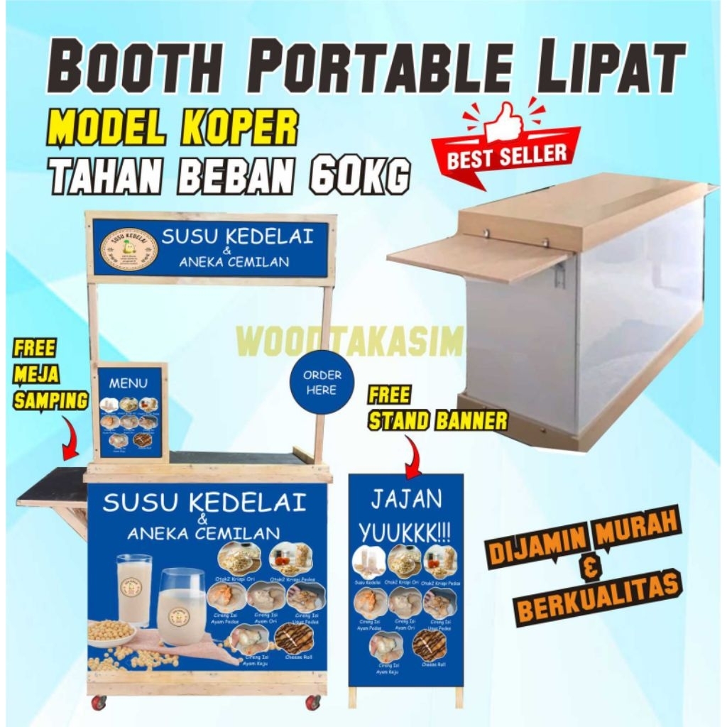 Jual Booth Portable / booth koper / booth koper portable / meja lipat ...