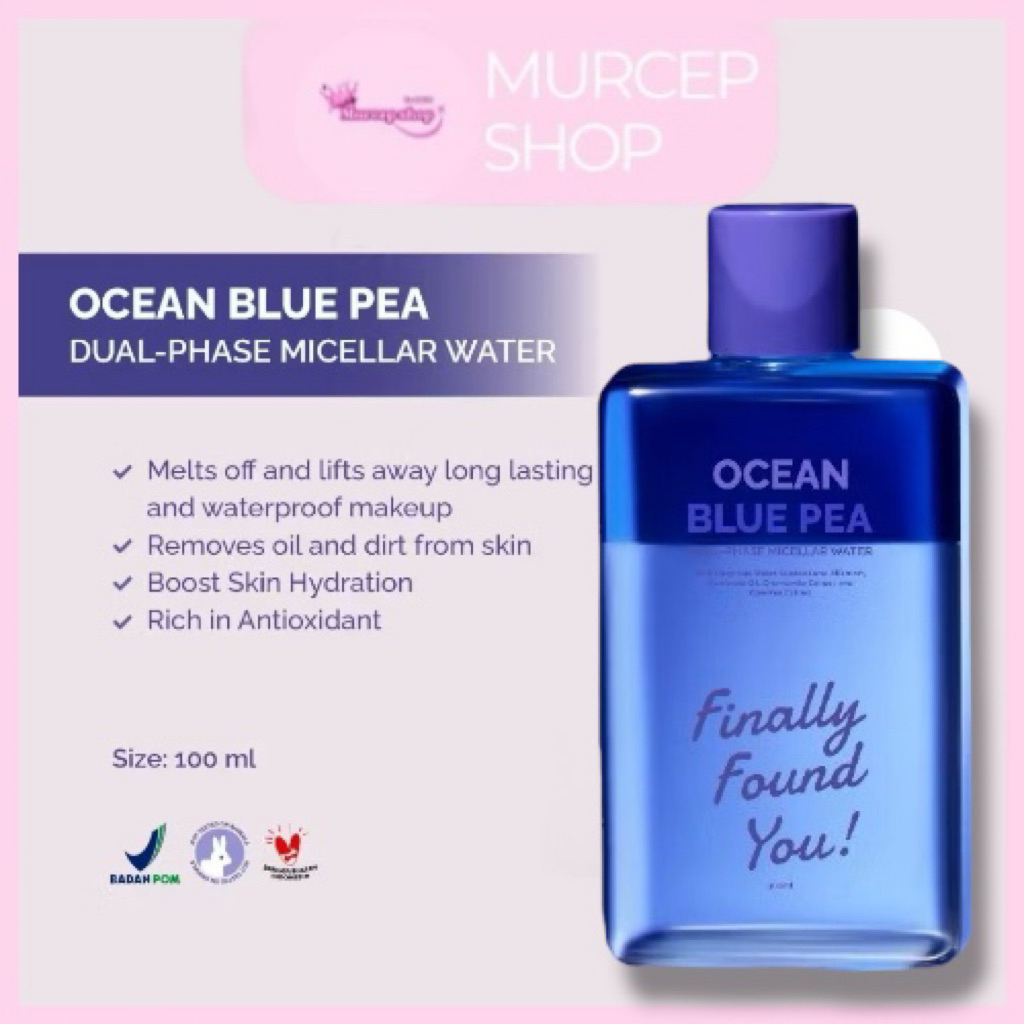 Jual Finally Found You! Ocean Blue Pea Dual-Phase Big Size Micellar ...