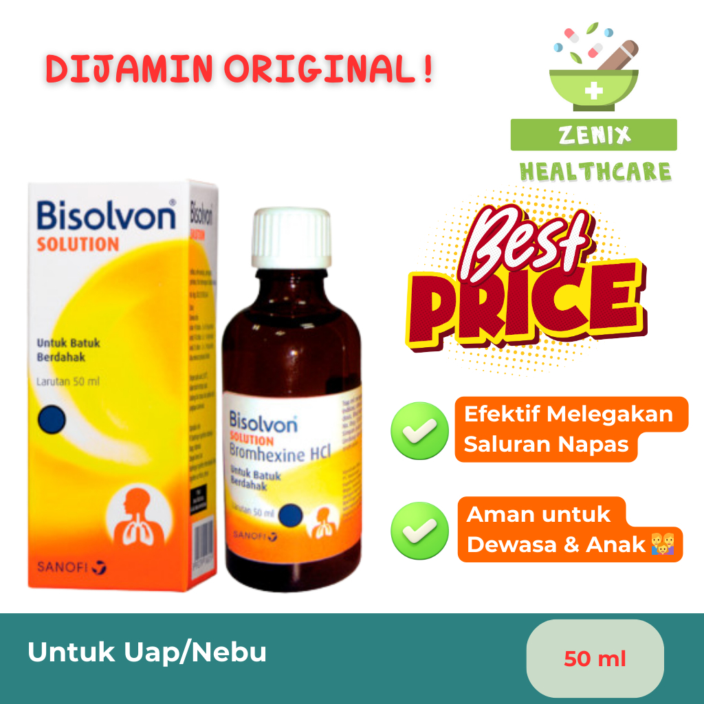 Jual Bisolvon Solution – Inhalasi Uap Nebulizer Redakan Batuk & Dahak ...
