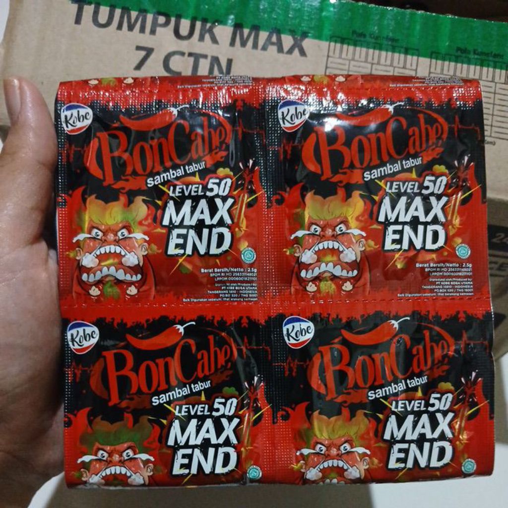 Jual Kobe Bon cabe max 2 Renceng | 24 Sachet | Shopee Indonesia
