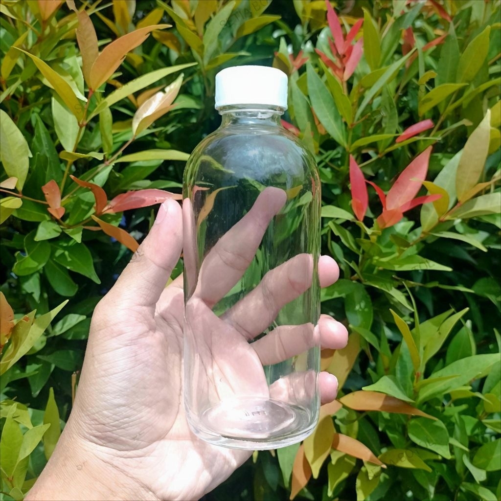 Jual Botol Kaca 250 ml Tutup Ulir | Botol Jamu ASI Minuman Kopi Sirup ...