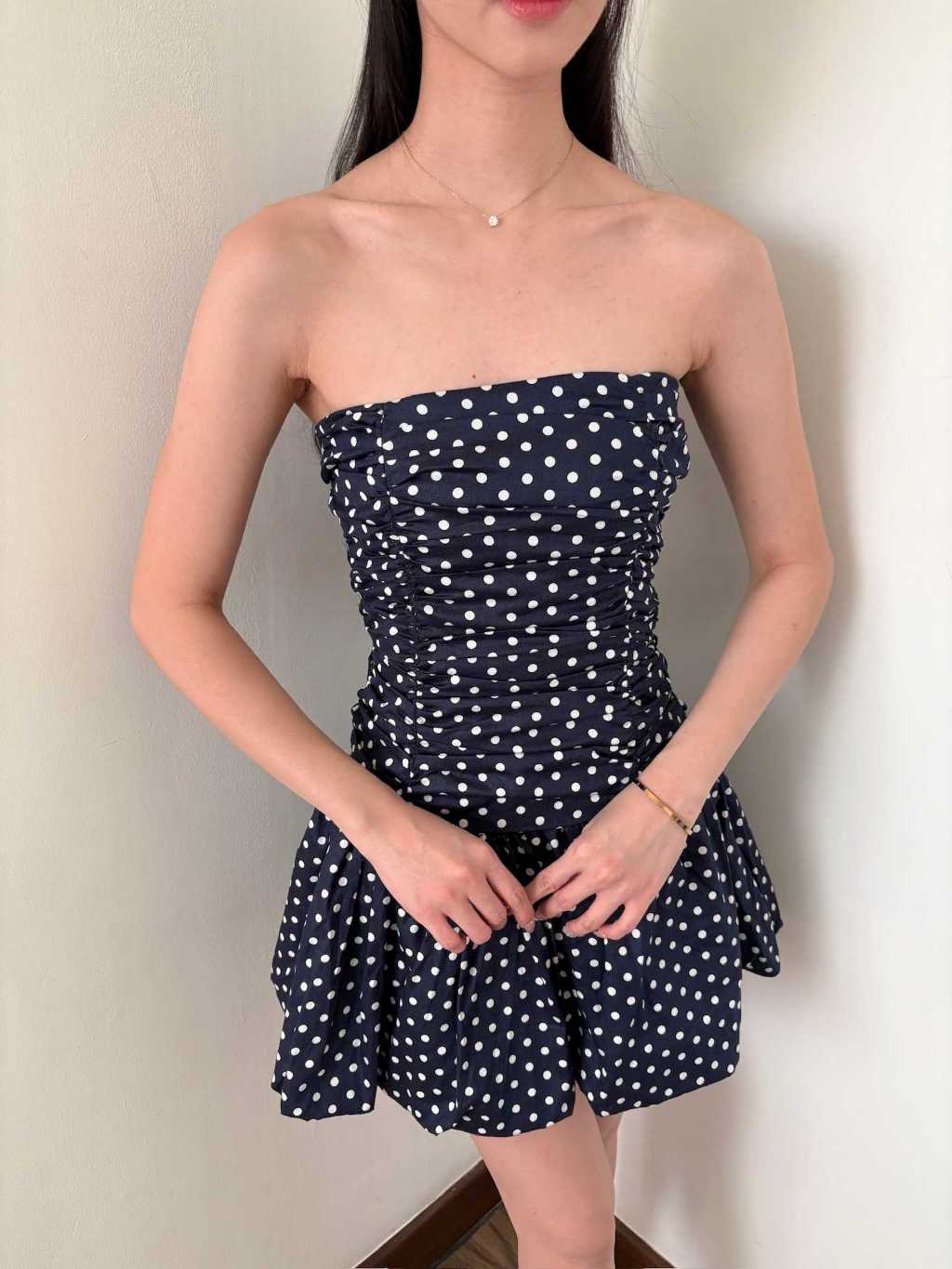 Jual With Love The Brand | SIERRA DRESS | Strapless Dress Floral Korea ...