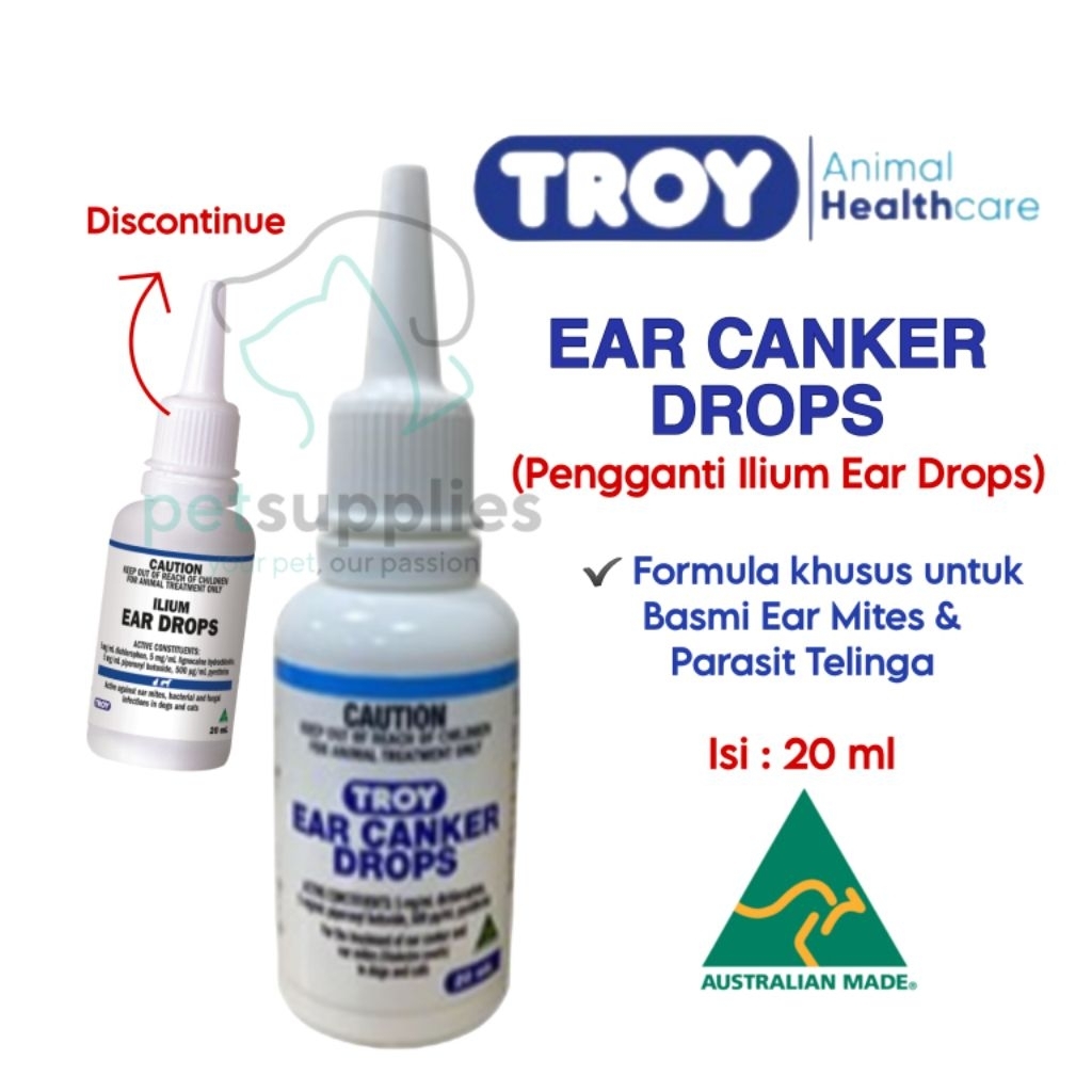 Jual Obat kutu telinga anjing kucing ILIUM EAR DROP | Shopee Indonesia