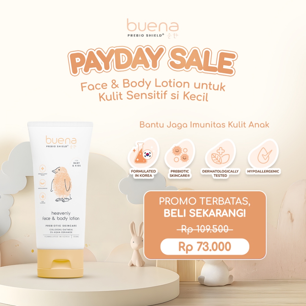 Jual Buena Face & Body Lotion 150ml - Skincare Baby - Natural Organic ...
