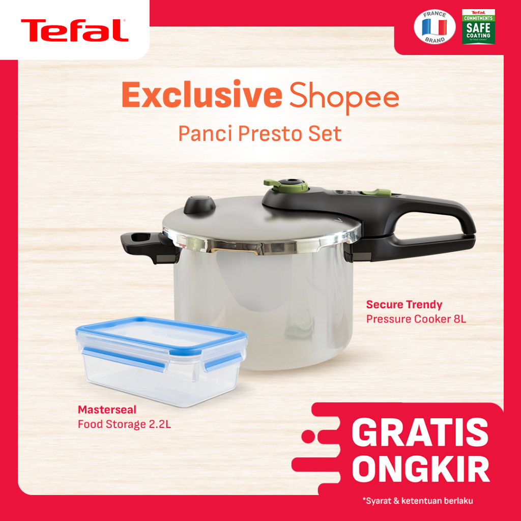 Jual [ EXCLUSIVE SHOPEE ] Panci Presto Set/ BPA Free Kotak Penyimpan ...