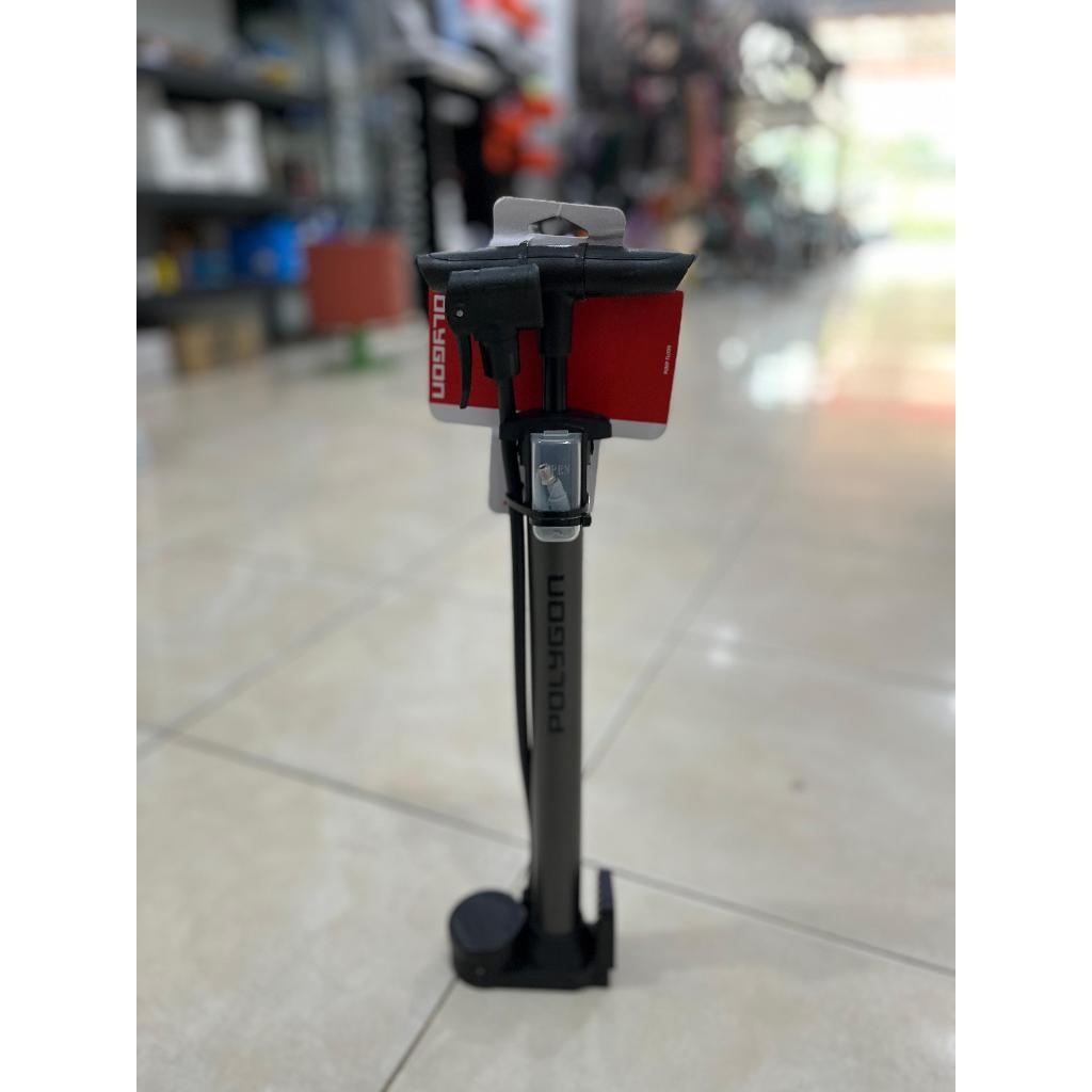Jual Pompa Sepeda Polygon- Pump Shorty Dual Head 160 PSI | Shopee Indonesia