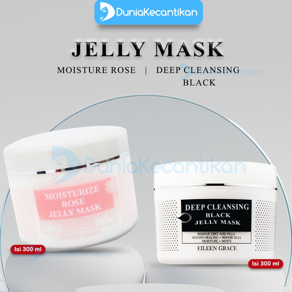 Jual Eileen Grace Jelly Masker Rose Jely Mask Black Deep Cleansing ...