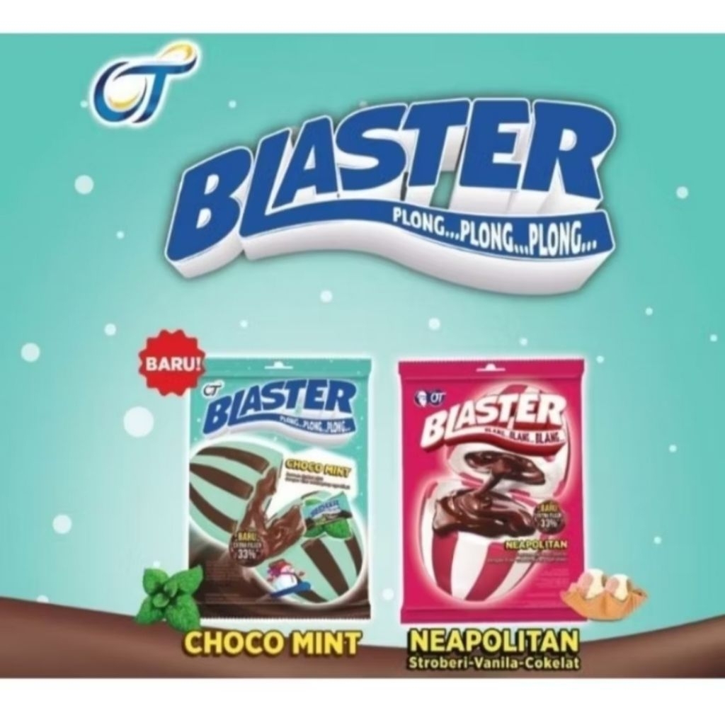 Jual permen Blaster CHOCO MINT dan NEAPOLITAN kemasan Bag isi 40 Pcs ...