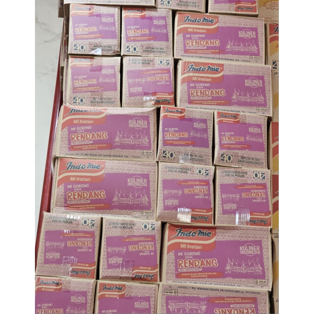 Jual Indomie Goreng Rasa Rendang 91 gram [ 1 Dus Isi 40 Pcs ] | Shopee ...