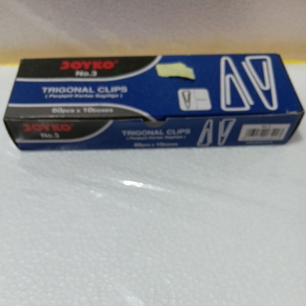 Jual trigonal clips joyko no. 3 isi 10 bok . 1bok isi 60pcs | Shopee ...