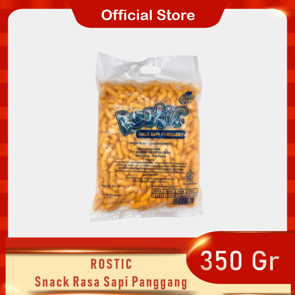Jual Makanan Ringan Rostic Snack Rasa Sapi Panggang 350 gr | Shopee ...