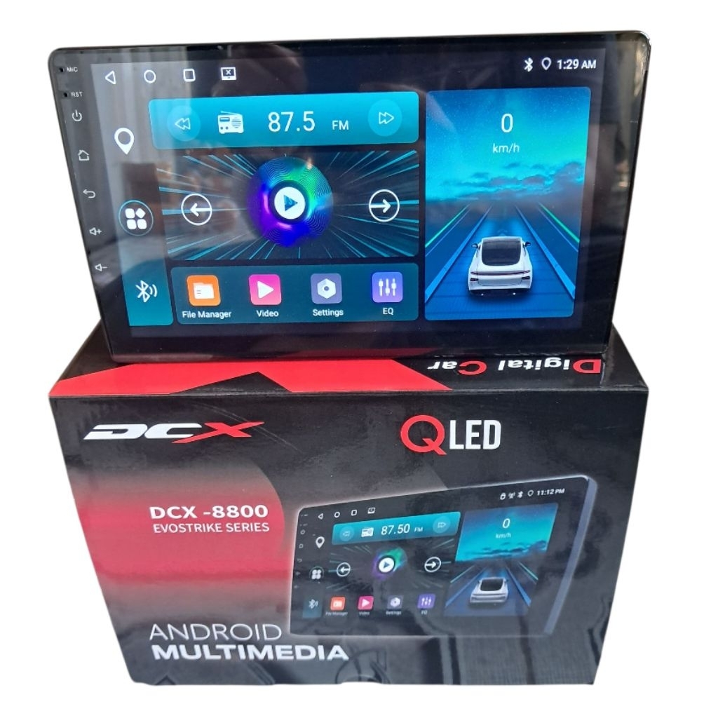 Jual Head unit android 9 inch dcx-8800 evostrike series ram 4+64 QLED support android auto ...
