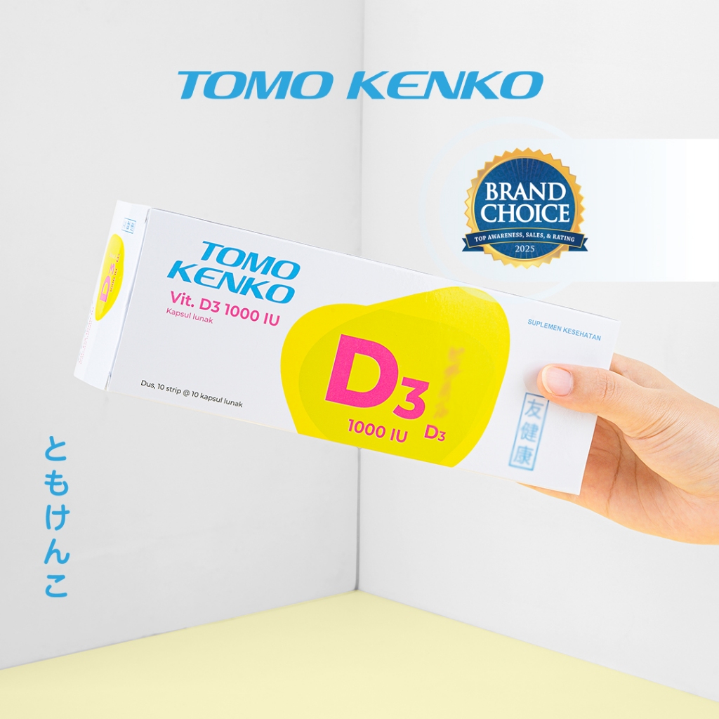 Jual Tomo Kenko Vitamin D3 1000 IU Kemasan Box | Shopee Indonesia