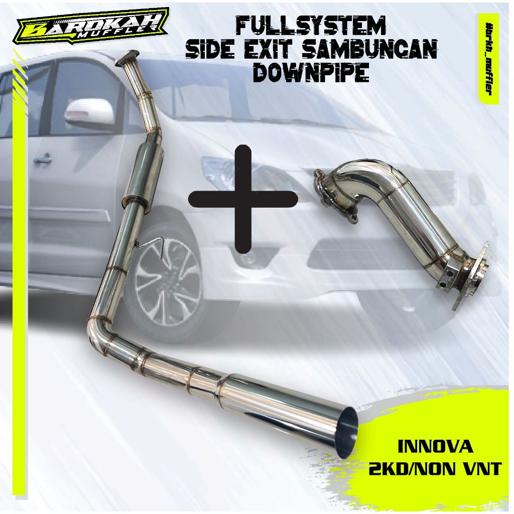 Jual KNALPOT FULLSYSTEM SIDE EXIT SAMBUNGAN DOWNPIPE INNOVA DIESEL 2KD ...