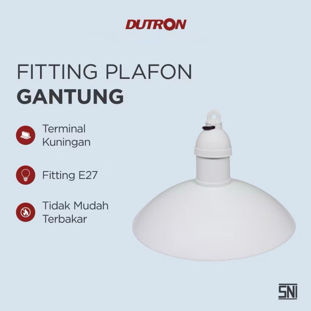 Jual ORIGINAL FITTING KAP LAMPU GANTUNG OUTDOOR DUTRON FITTING WD ...