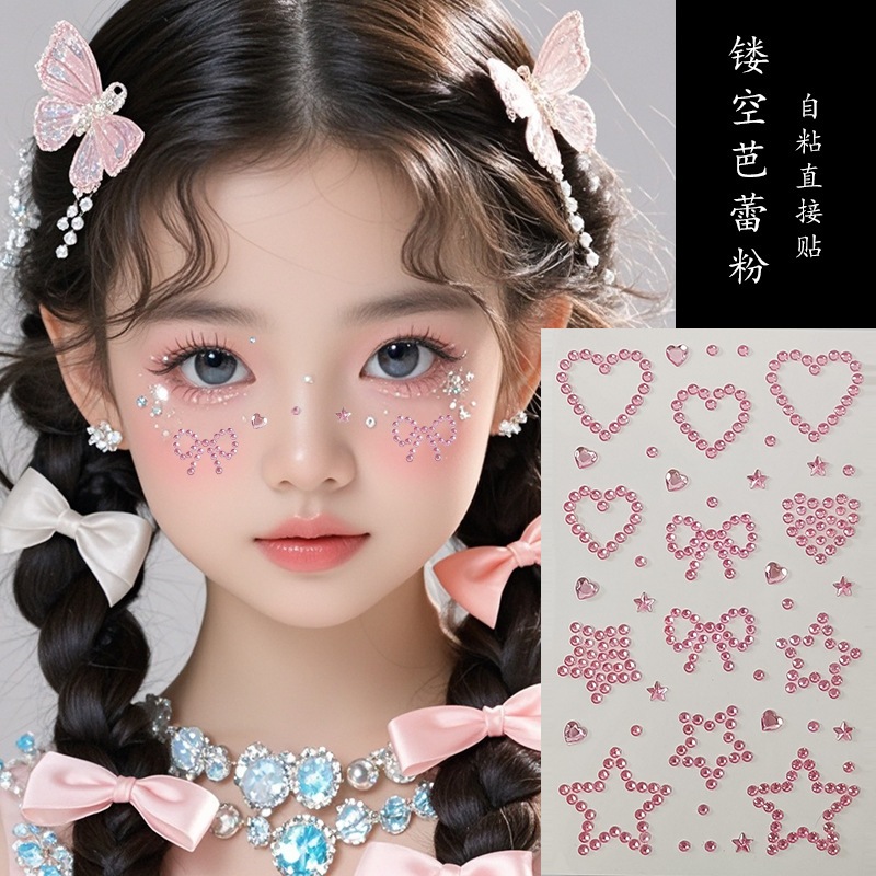 Jual STICKER 3D DIAMOND LOVE STAR EYE MAKE UP RIASAN MATA WAJAH ...