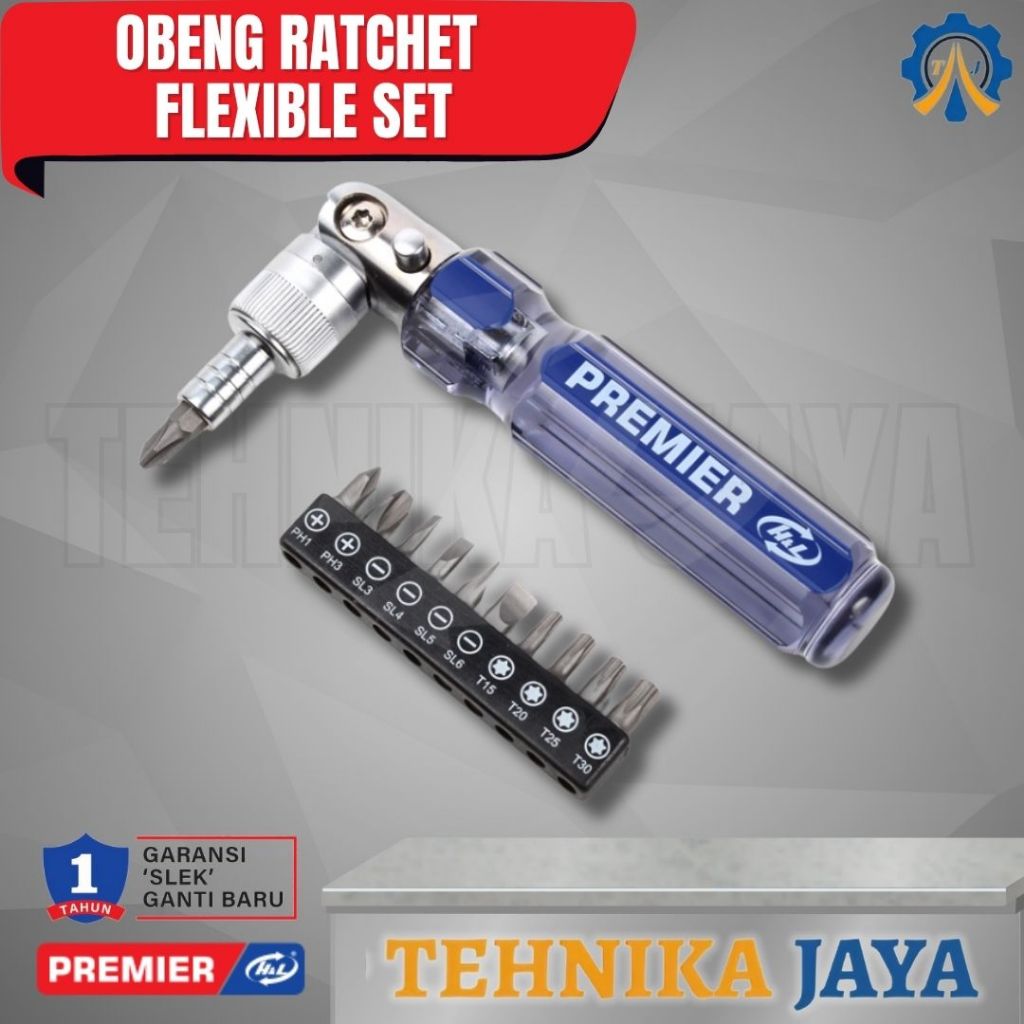 Jual Obeng Set Ratchet 11 in 1 Multi Angle Bengkok 180° / Obeng Multi ...