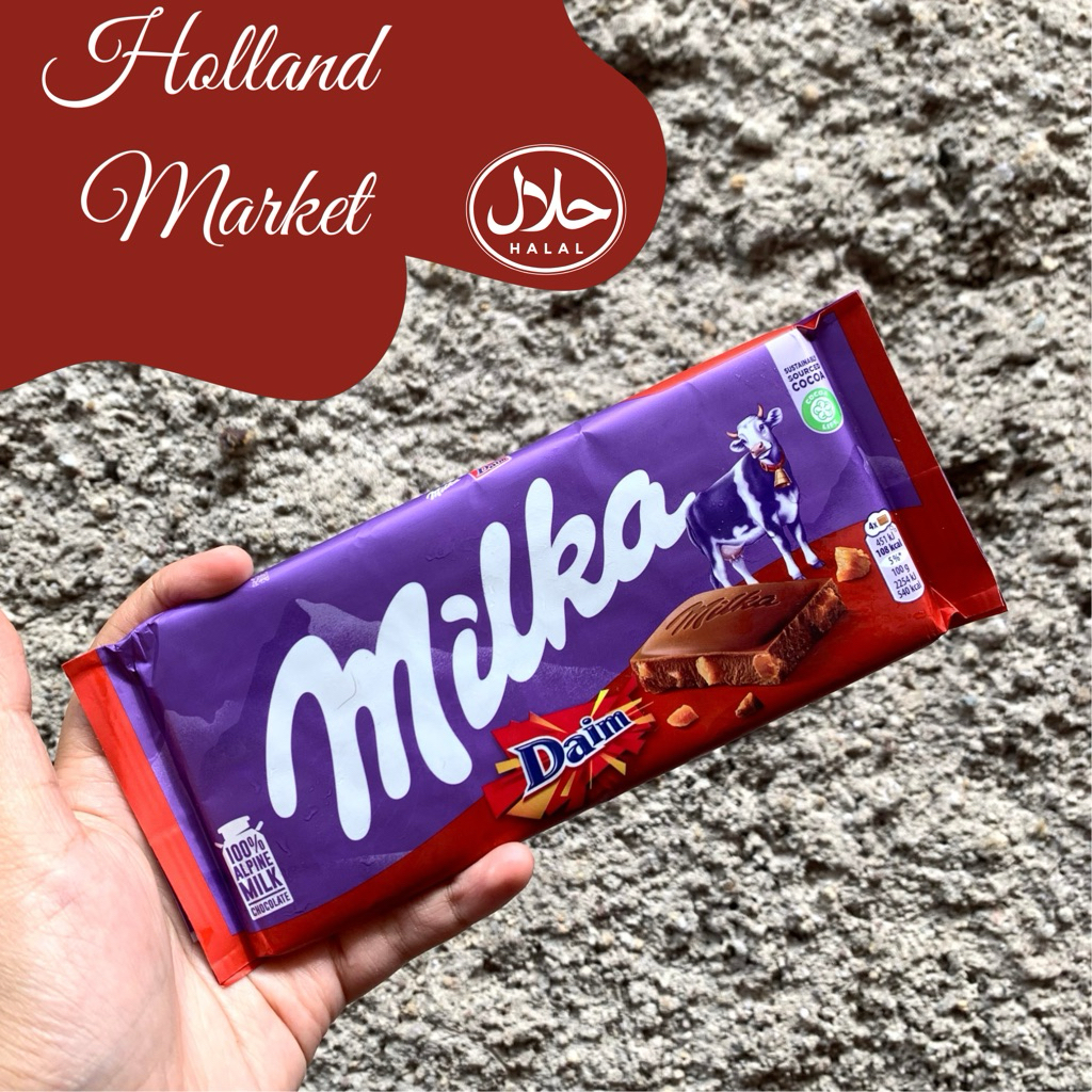Jual MILKA COKLAT Varian DAIM (Butiran Caramel) 100gr Orii Belanda ...