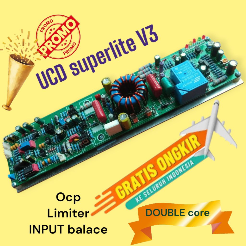 Jual power class D UCD V3 superlite limiter fullheatsik model plat 1U ...
