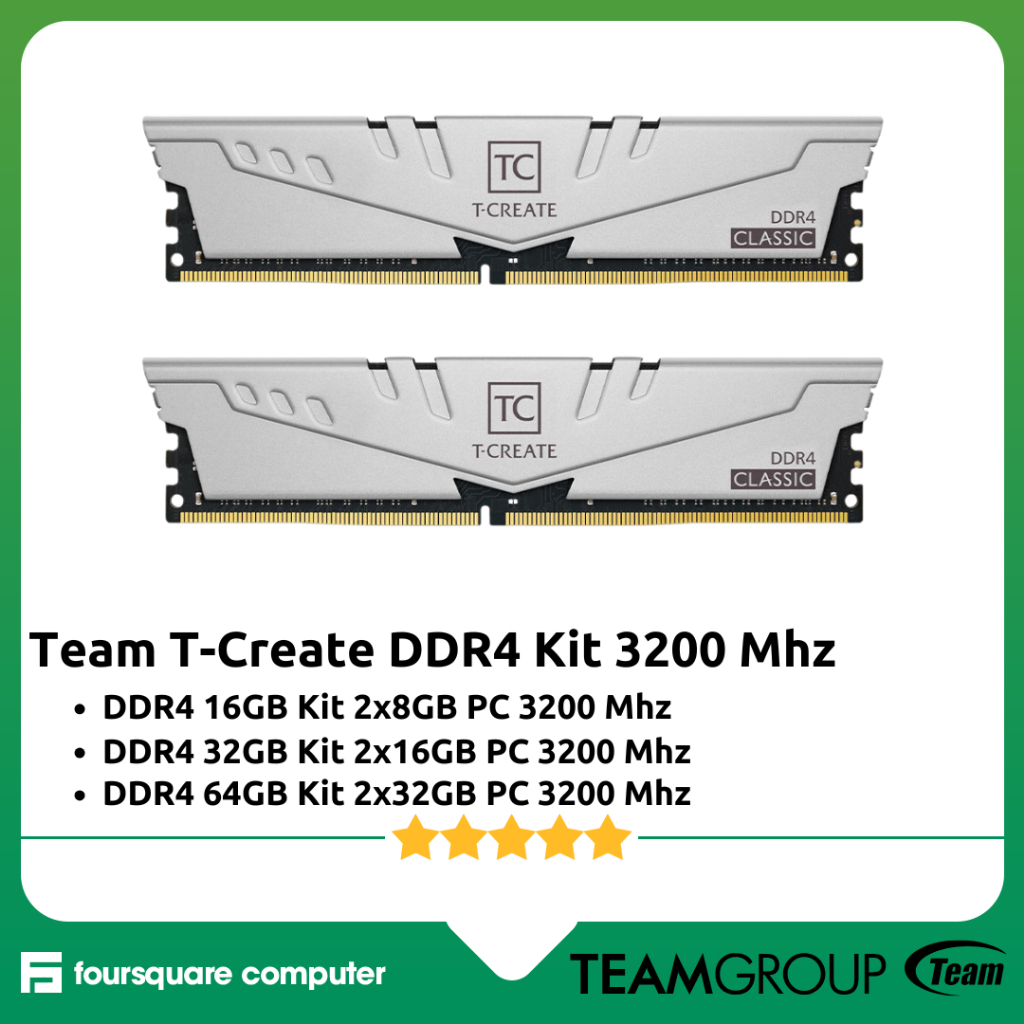 Jual Team T-Create Classic DDR4 16GB ( 2x8GB) | 32GB Kit ( 2x16GB ...