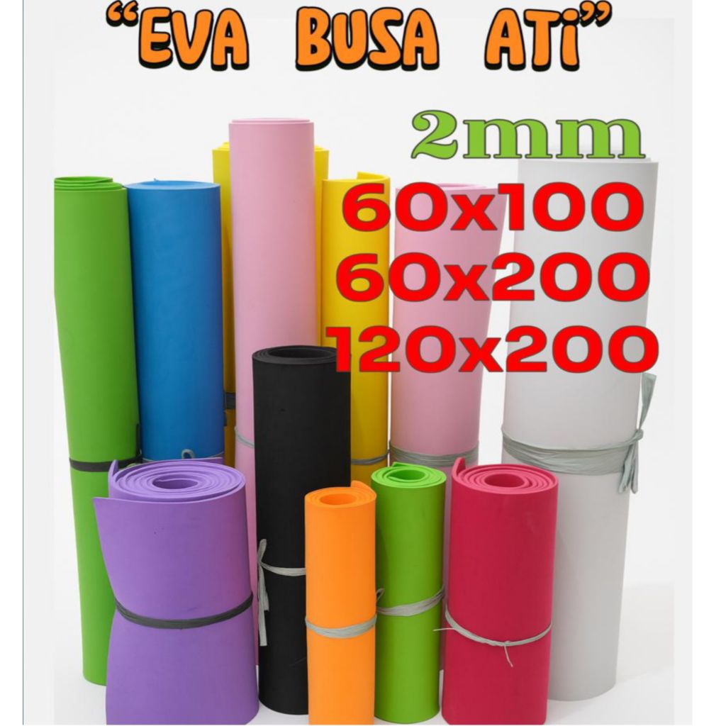 Jual Eva Busa Ati 2mm / 100x60 / 200x60 / 120x60 / Eva Spons | Shopee ...