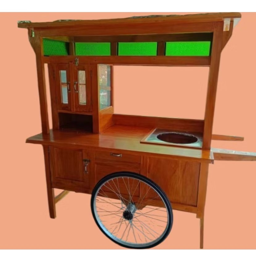 Jual gerobak bakso keliling roda becak | Shopee Indonesia