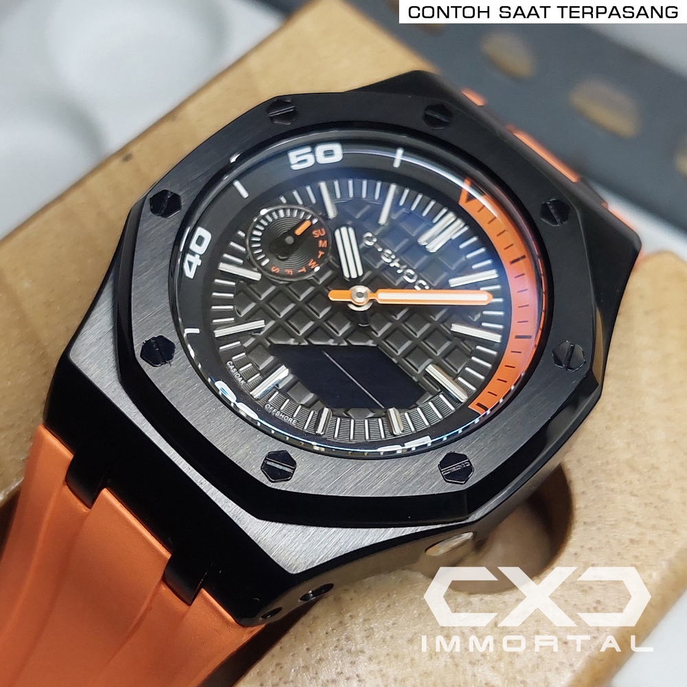 Jual casio g-shock casioak ga 2100 ga2100 full mod OAK bezel metal dial ...