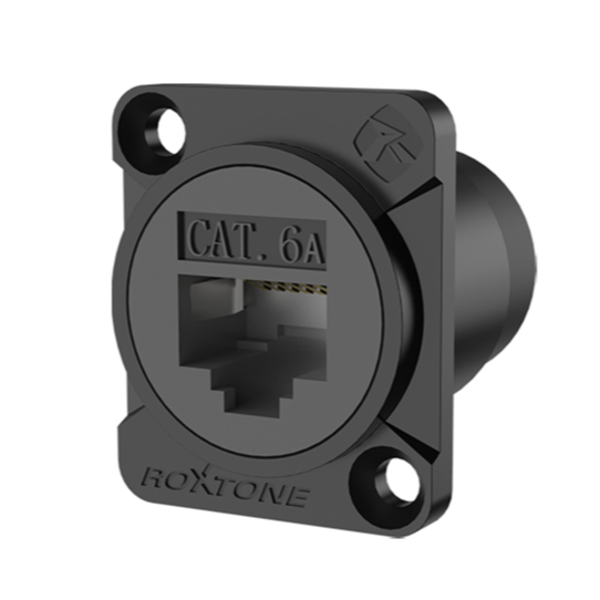 Jual Roxtone Socket Casis Besi RJ45 LAN CAT Hitam Matrix RAE8FD-C6-B ...