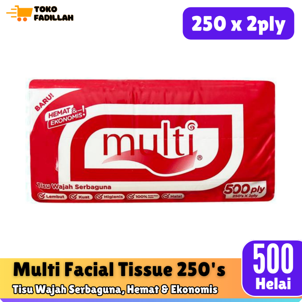 Jual Multi Facial Tissue isi 250 Sheets 2Ply - Tisu Wajah Serbaguna ...