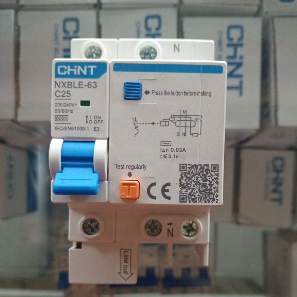 Jual RCBO 1 Phase 25 Ampere Chint | Shopee Indonesia
