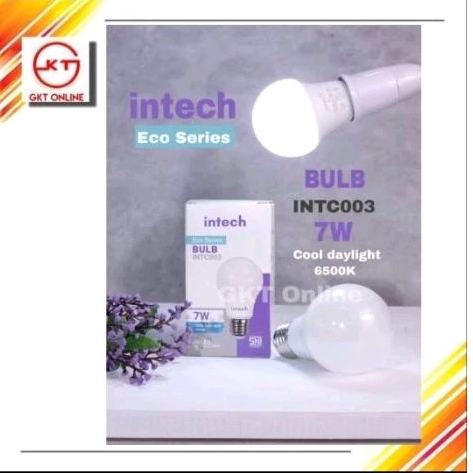 Jual Lampu LED Bohlam Bulat Intech 7 Watt / Lampu Bohlam LED Cahaya ...