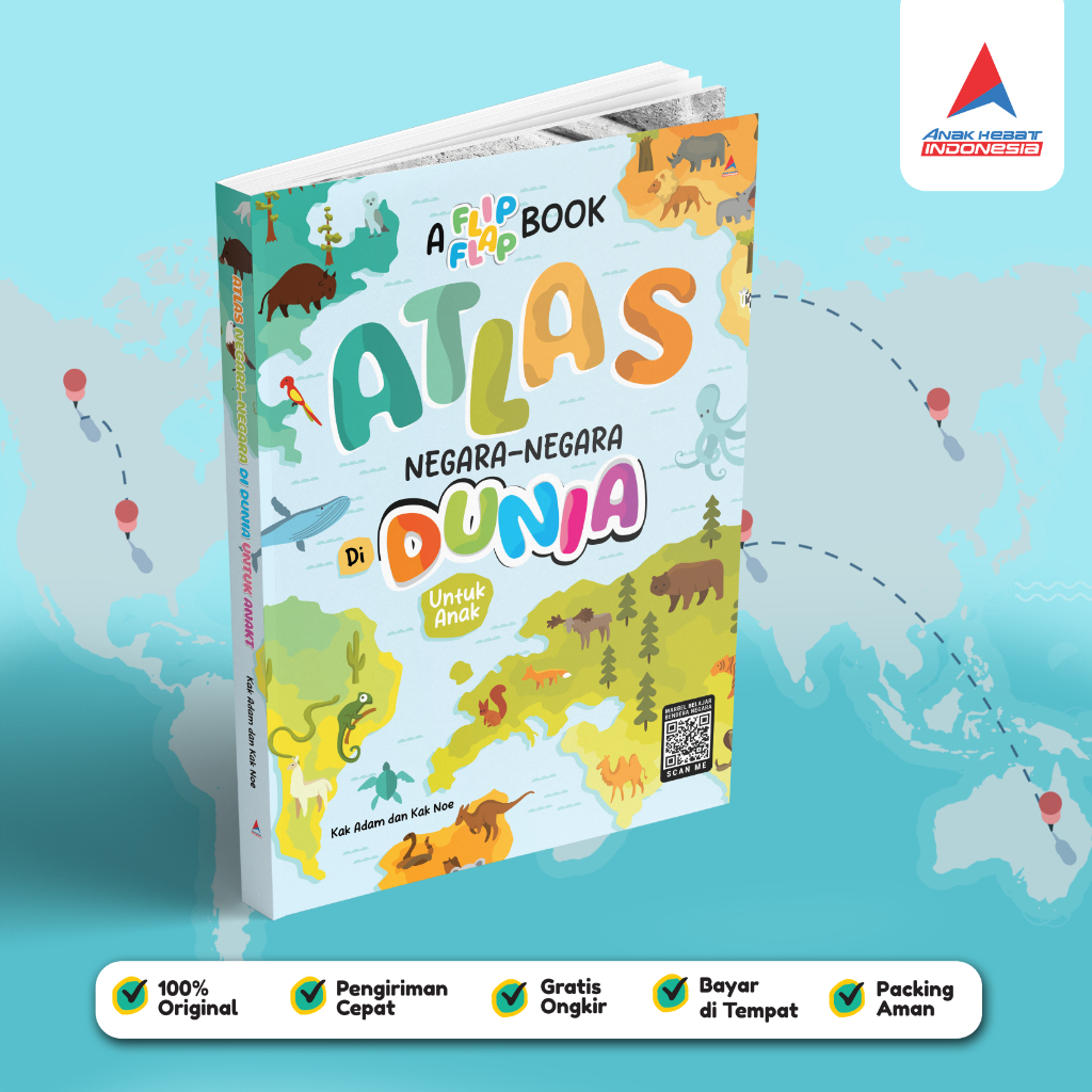 Jual A Flip Flap Book : Atlas Negara-negara Di Dunia Untuk Anak - Kak ...