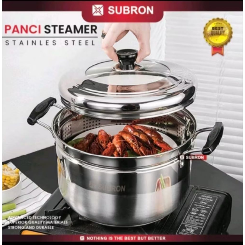 Jual Panci Kukus Japan 30cm merk Subron Steamer Pan Japan 30cm ...
