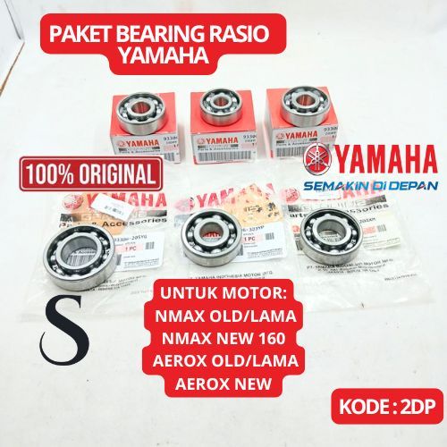 Jual PAKET BEARING RASIO 2DP ASLI 100%YAMAHA Nmax, Aerox KUALITAS ...