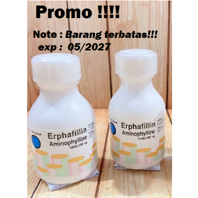 Jual Erphafillin (Aminophylline 200 mg) ISI 100 Tablet | Shopee Indonesia