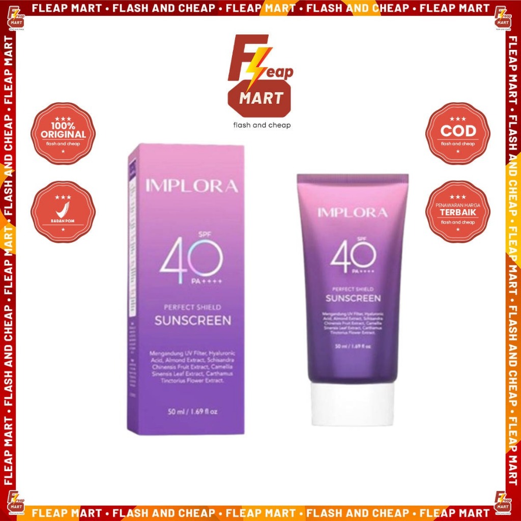 Jual IMPLORA Perfect Shield Sunscreen SPF40 PA++++ | Shopee Indonesia
