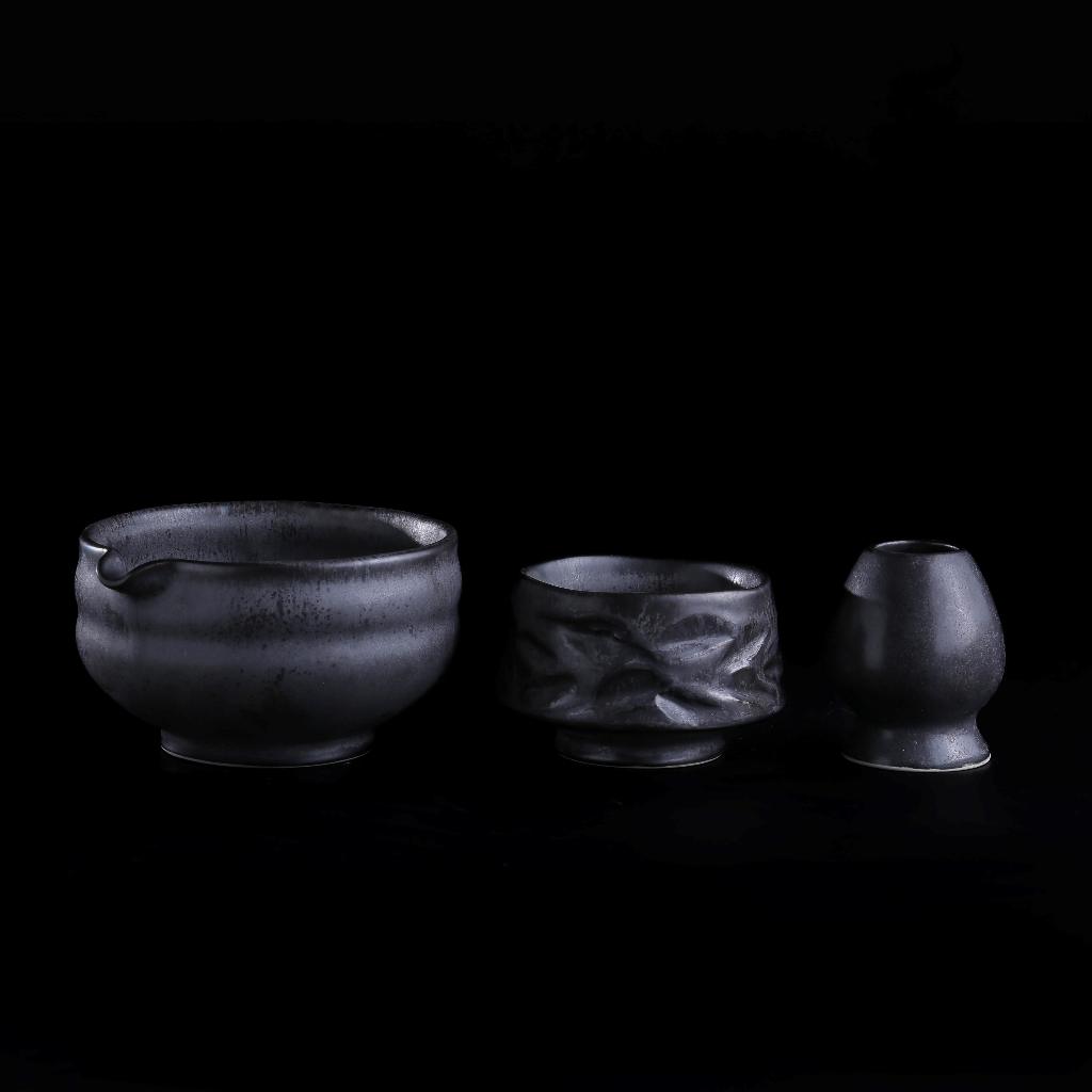 Jual CH Pottery - Katakuchi Matcha Bowl Ceramic Set Chawan A - Mangkuk ...