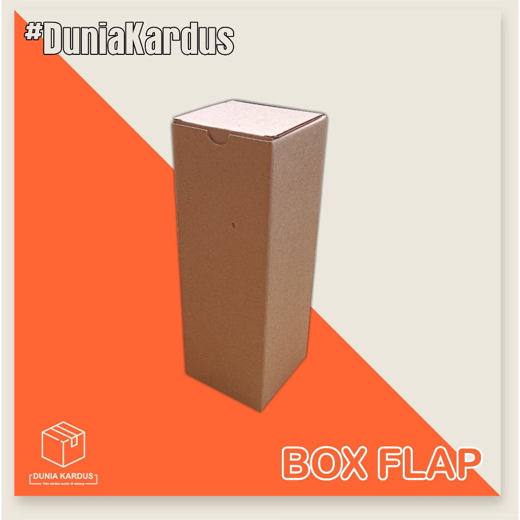Jual Box Flap 7x7x20 cm E FLUTE | BOX POLOS | BOX HAMPERS | BOX ...