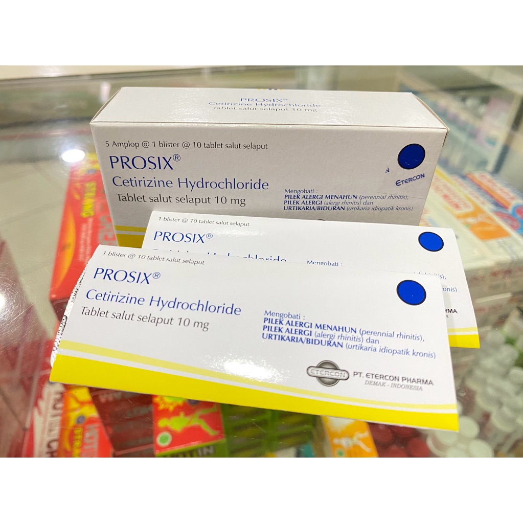 Jual PROSIX Cetirizine ( obat gatal alergi ) | Shopee Indonesia