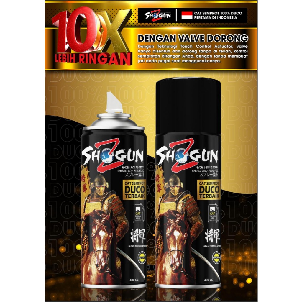 Jual Cat Semprot Duco Shogun Z Metallic Black 7139 400cc - Hitam Pekat ...