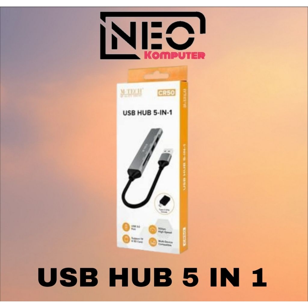 Jual USB HUB 5 in 1 M-tech | Shopee Indonesia