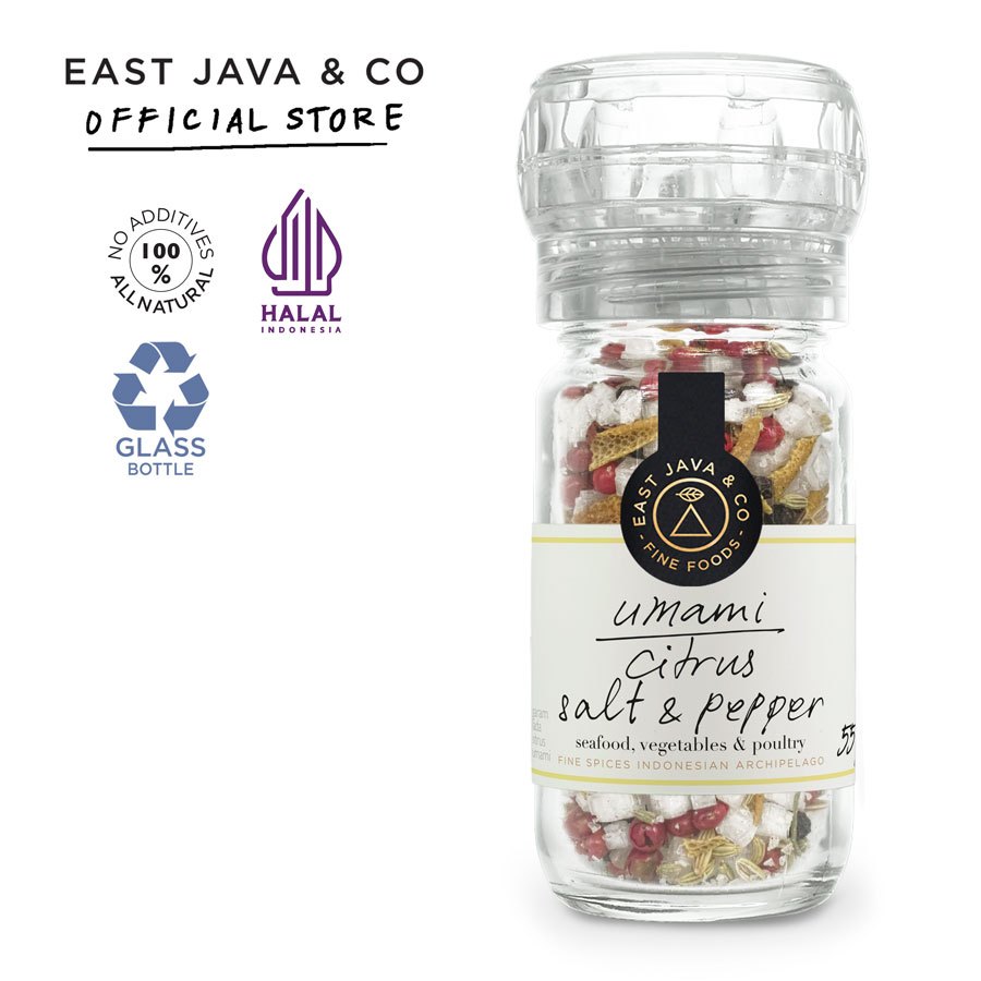 Jual East Java & Co Umami Citrus Salt & Pepper Mill - 55g (Garam Lada ...