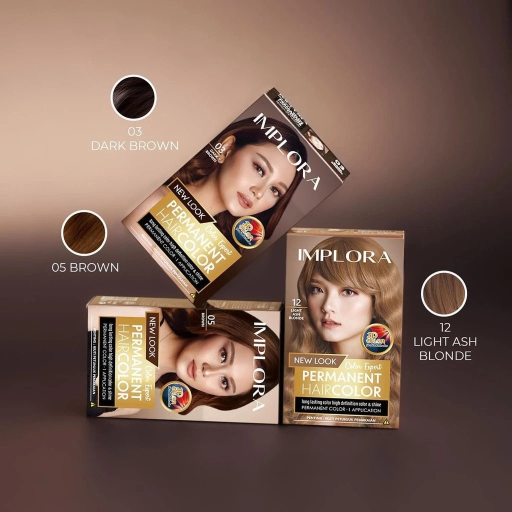 Jual IMPLORA New Look Permanent Hair Color | Cat Rambut Perwarna ...
