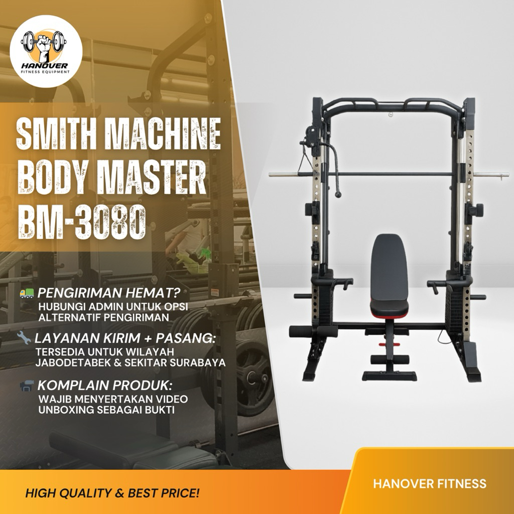 Jual HANOVER FITNESS | Smith Machine Multy BODYMASTER BM 3080 smith ...